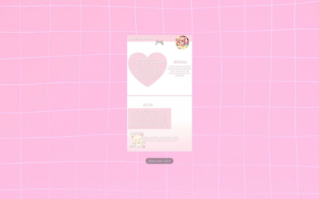 mai‘s carrd
